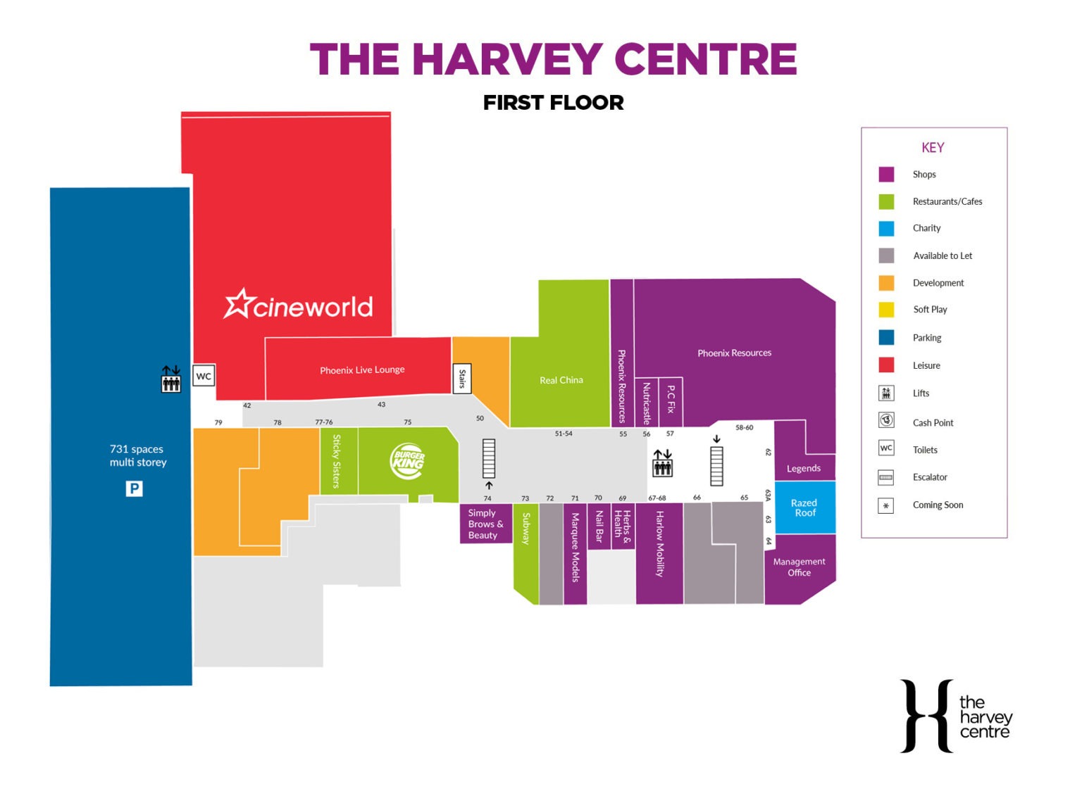 Centre Map - Harvey Centre