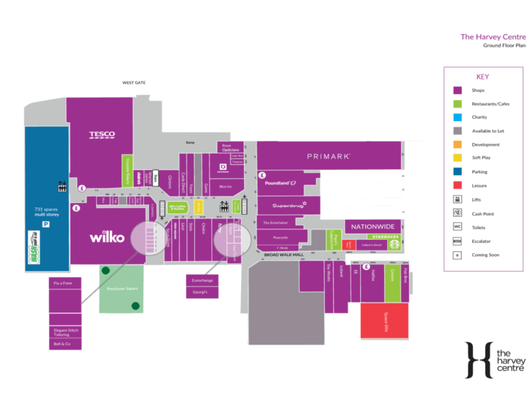 Centre Map - Harvey Centre