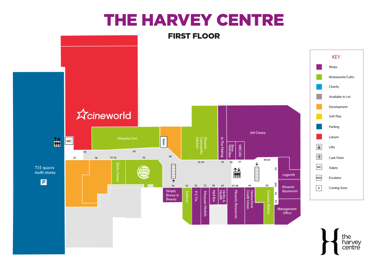 Centre Map - Harvey Centre