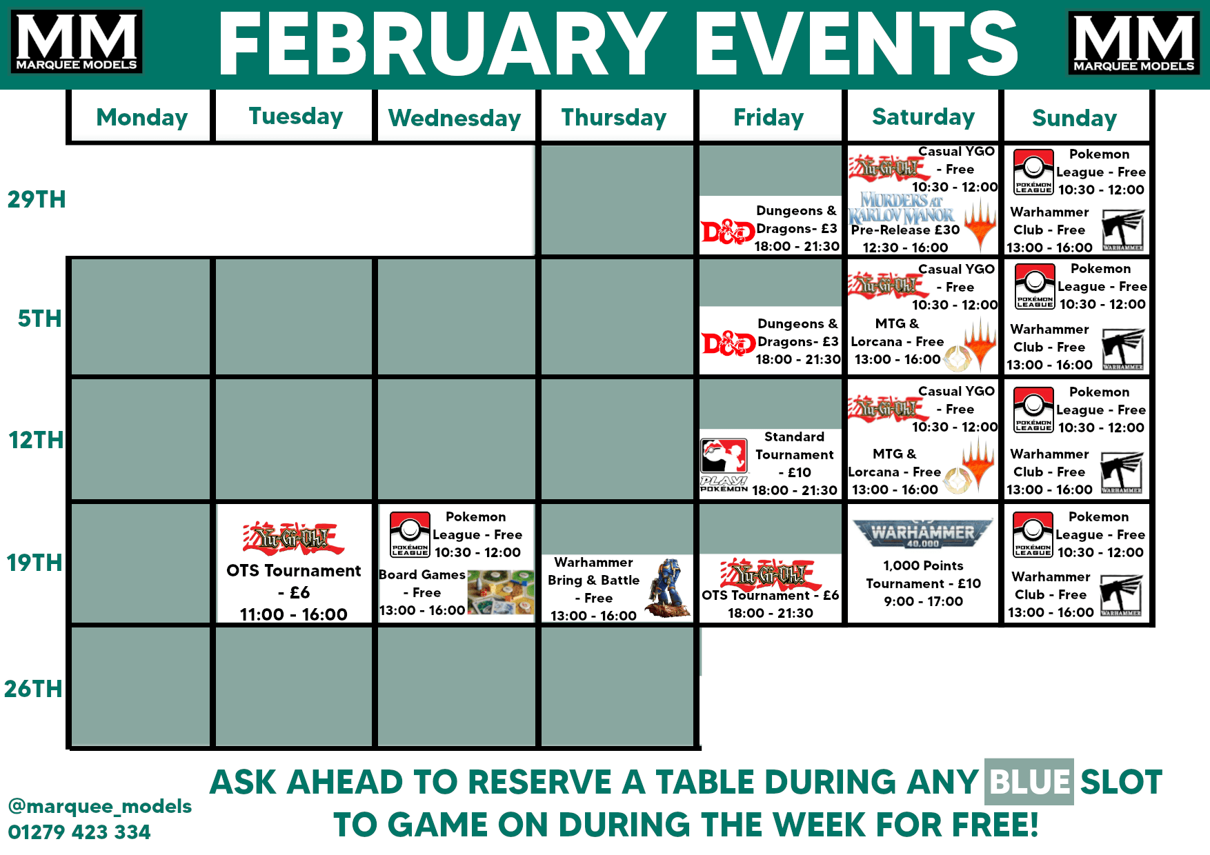 EVENTS AT MARQUEE MODELS - Harvey Centre