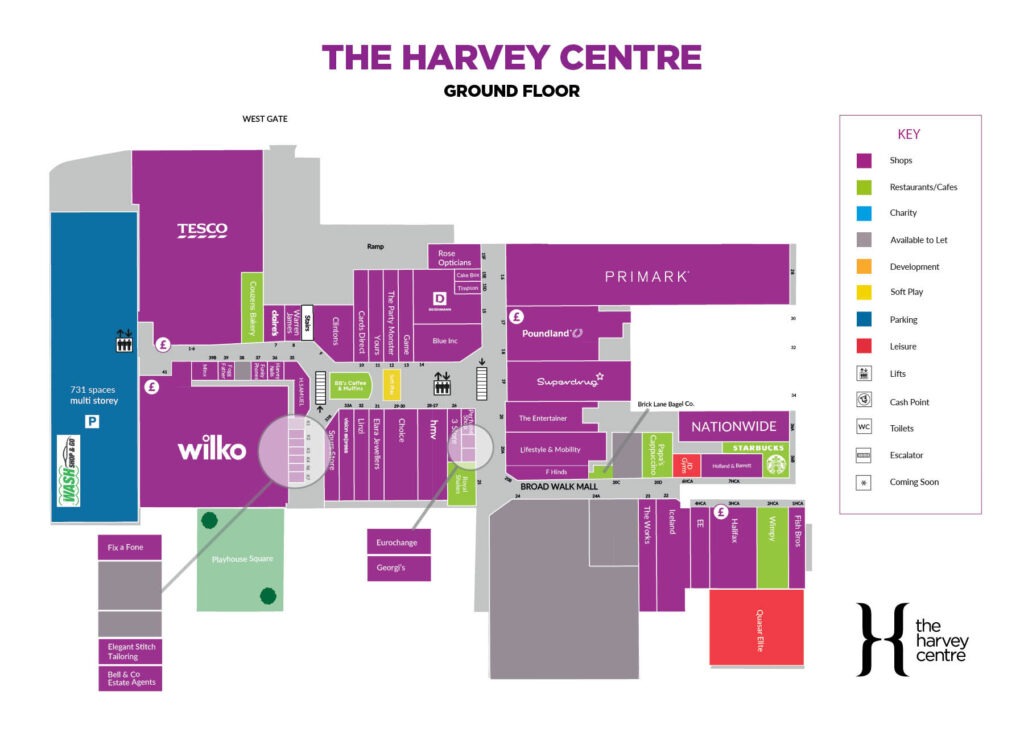 Centre Map - Harvey Centre