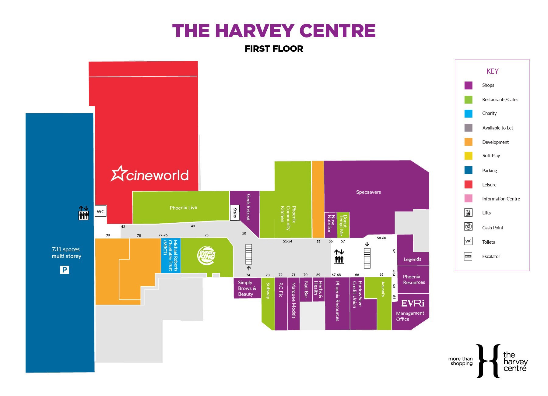 Centre Map - Harvey Centre